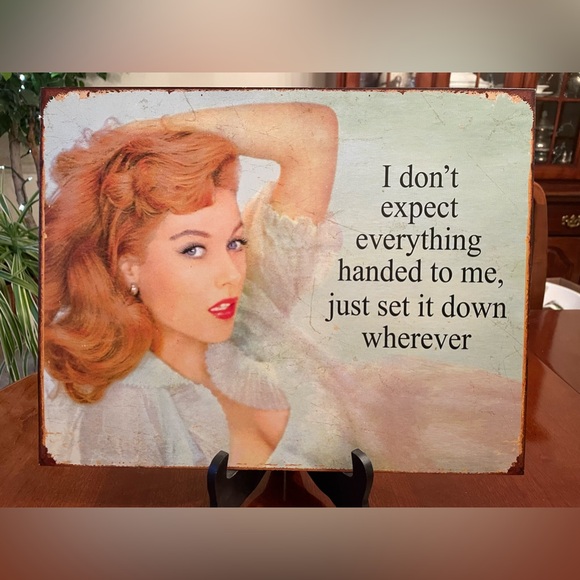 Wall Decor | Metal Whimsy Sign Made To Look Vintage Fun Item Sure To ...